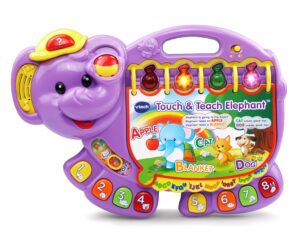 vtech touch and teach elephant, purple