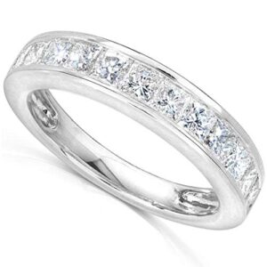 kobelli diamond band 1 carat (ctw) in 14k white gold, size 8, white gold