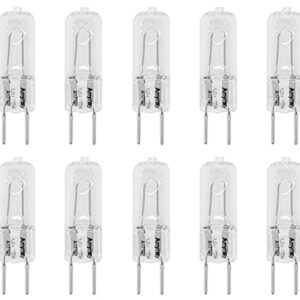 Anyray A1710Y (10)-Bulbs G8 100W 100 Watt 130V Halogen T4 Light G8 Bulbs 120V GY8.6 lamps