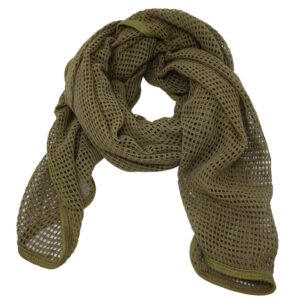 arcturus sniper veil | tactical scarf to camouflage your neck, face & head | 100% cotton - 48" x 40" (olive drab)