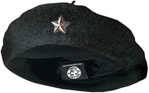 che guevara store beret black original beret, silver star large size 7.5-8.25