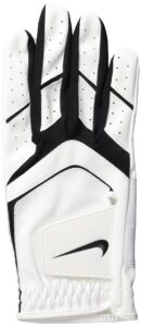 nike men's dura feel golf glove (white), x-large, right hand