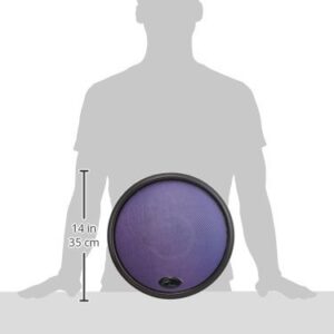 Offworld Percussion Invader V3 Practice Pad with Black Rim and Blue Chameleon Laminate Surface