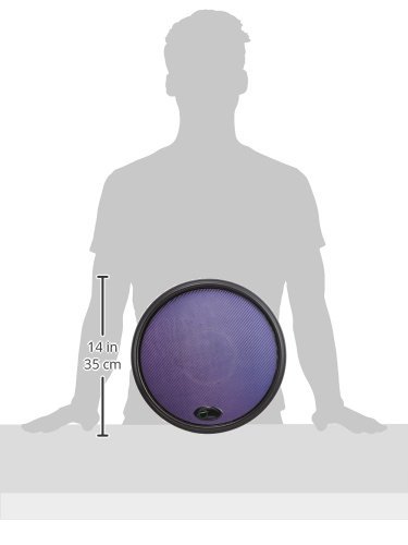 Offworld Percussion Invader V3 Practice Pad with Black Rim and Blue Chameleon Laminate Surface