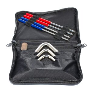 TreeWorks Chimes TRE57BP Made in USA Set of Three Triangles and Beaters with Carrying Case for Storage and Travel