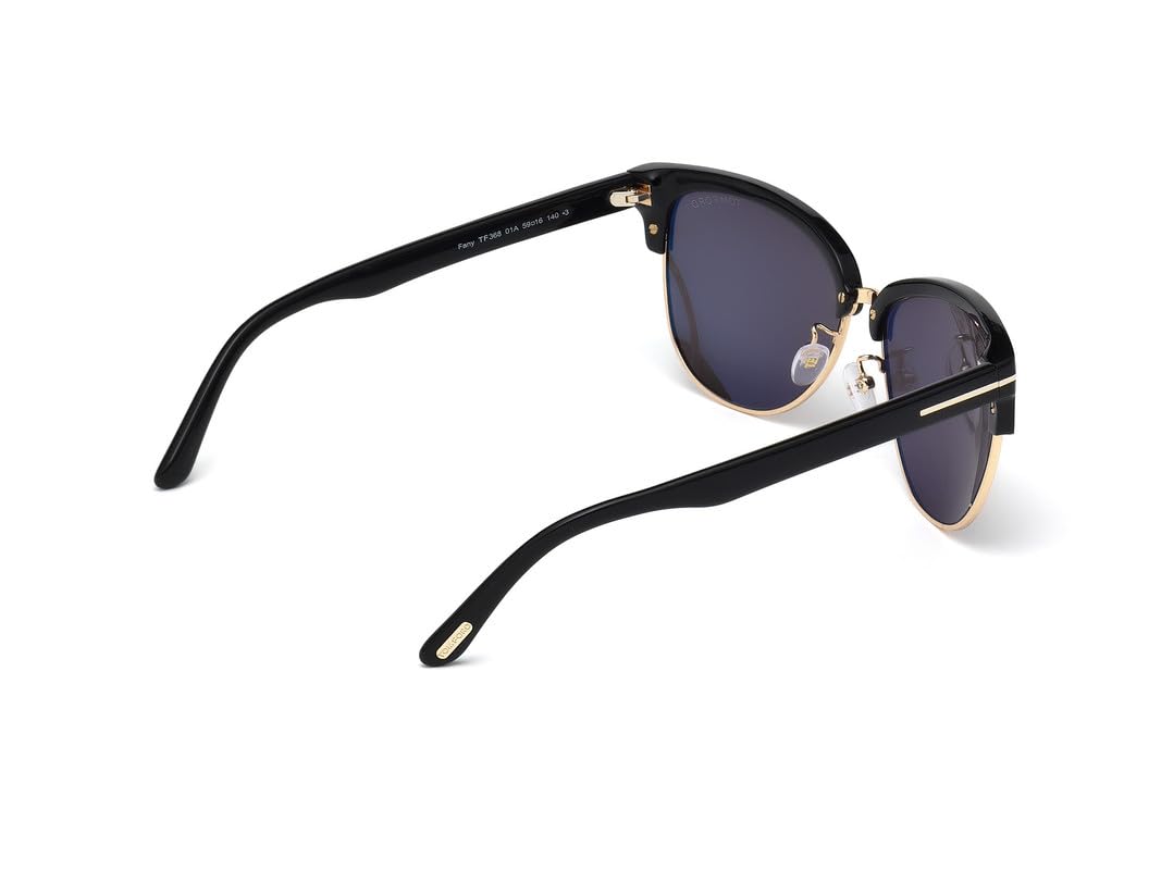 Tom Ford Fany Sunglasses in Shiny Black FT0368 01A 59