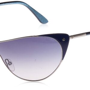 Tom Ford Women's TMF-SUNG-FT0364-89W-0 Designer Sunglasses, Gunmetal/Indigo