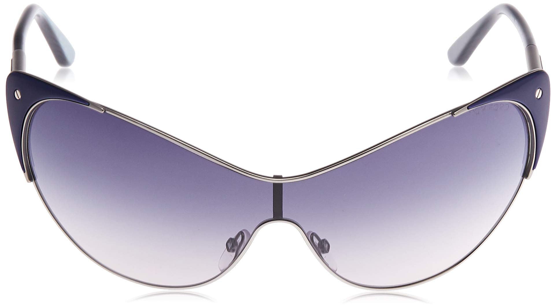 Tom Ford Women's TMF-SUNG-FT0364-89W-0 Designer Sunglasses, Gunmetal/Indigo