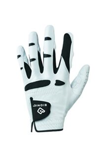 bionic stablegrip with natural fit golf glove - white (medium, left)