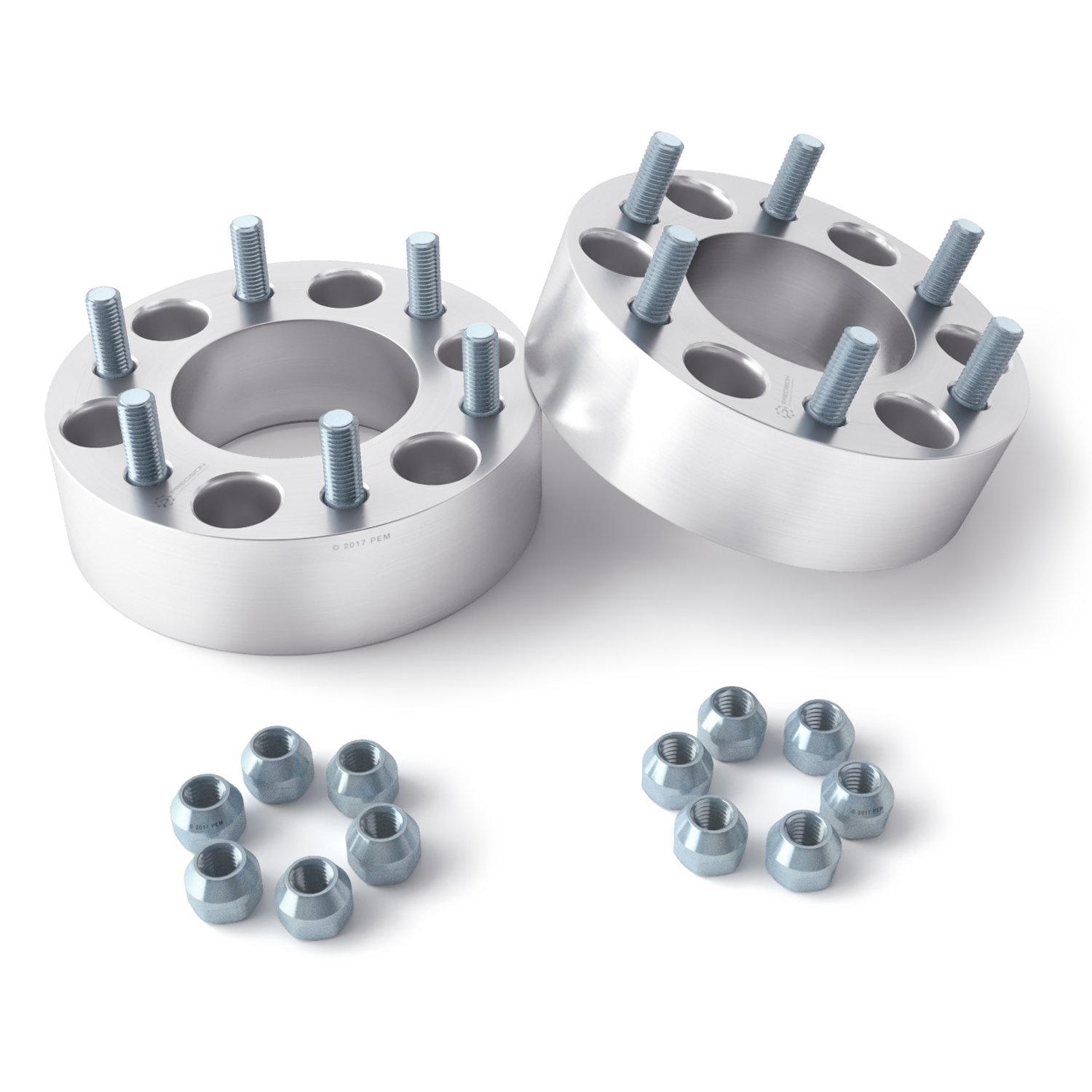 RockTrix 1.5 inch Wheel Adapters 6x135 to 6x5.5 (Changes Bolt Pattern) 87.1mm Bore, 14x2 Studs, Compatible with 2003-2014 Ford Expedition F150 Lincoln Navigator - 6x135 to 6x139.7 Silver Spacers 4pcs