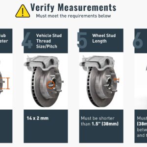 RockTrix 1.5 inch Wheel Adapters 6x135 to 6x5.5 (Changes Bolt Pattern) 87.1mm Bore, 14x2 Studs, Compatible with 2003-2014 Ford Expedition F150 Lincoln Navigator - 6x135 to 6x139.7 Silver Spacers 4pcs