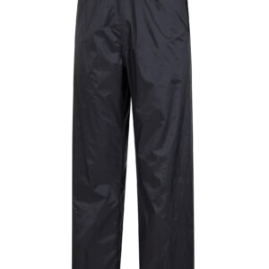 Mountain Warehouse Pakka Mens Waterproof Rain Over Pants - Breathable Black Large