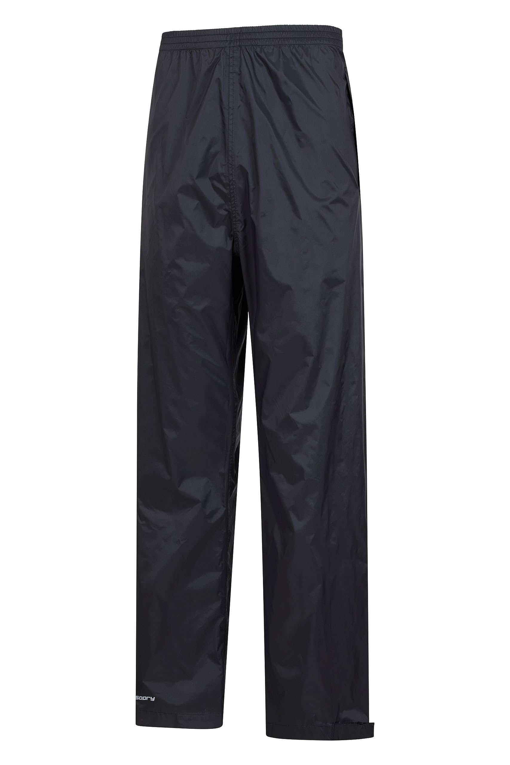 Mountain Warehouse Pakka Mens Waterproof Rain Over Pants - Breathable Black Large