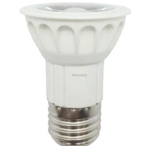 Anyray LED JDR Light Bulb Dimmable 120V - Warm White 5W=(50W Halogen Replacement) E26 / E27 Medium Base 130V