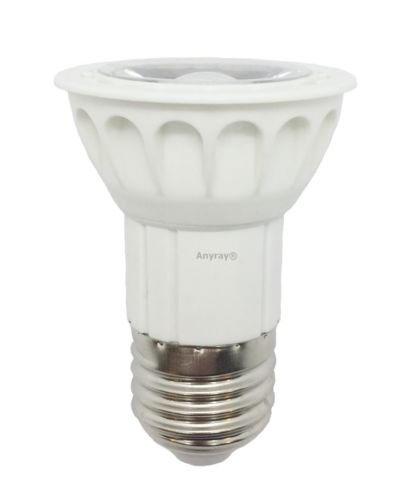 Anyray LED JDR Light Bulb Dimmable 120V - Warm White 5W=(50W Halogen Replacement) E26 / E27 Medium Base 130V