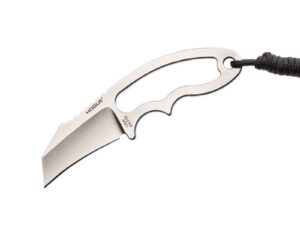 hogue 35360 exf03 neck knife, 2.25" hawkbill, tumble finish, black sheath