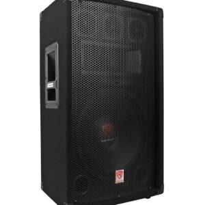 Rockville 2 RSG12.4 12 3-Way 1000w 4-Ohm Passive DJ Speakers+Stands+Cables+Bag