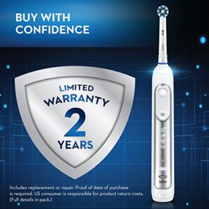 Oral-B Pro 5000 Smartseries Power Rechargeable Electric Toothbrush with Bluetooth Connectivity, White Edition