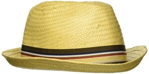 brixton mens castor straw hat fedora, tan, x-large us