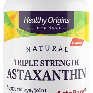 Healthy Origins Triple Strength Astaxanthin (Complex), 12 mg - Supports Heart Health, Immune System & Joint Health - Gluten-Free Supplement - 150 Softgels