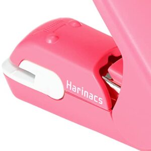 Kokuyo Stapleless Stapler, Red Pink Harinacs Press, Holeless for 5 Sheets Binding (SLN-MPH105P)