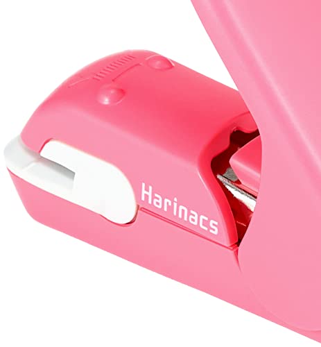 Kokuyo Stapleless Stapler, Red Pink Harinacs Press, Holeless for 5 Sheets Binding (SLN-MPH105P)