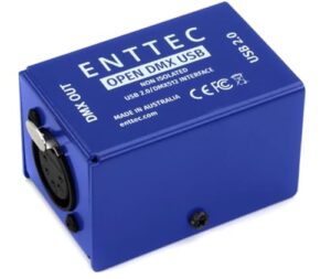 enttec open dmx usb 70303 lighting interface - open source/hardware only - entry level model