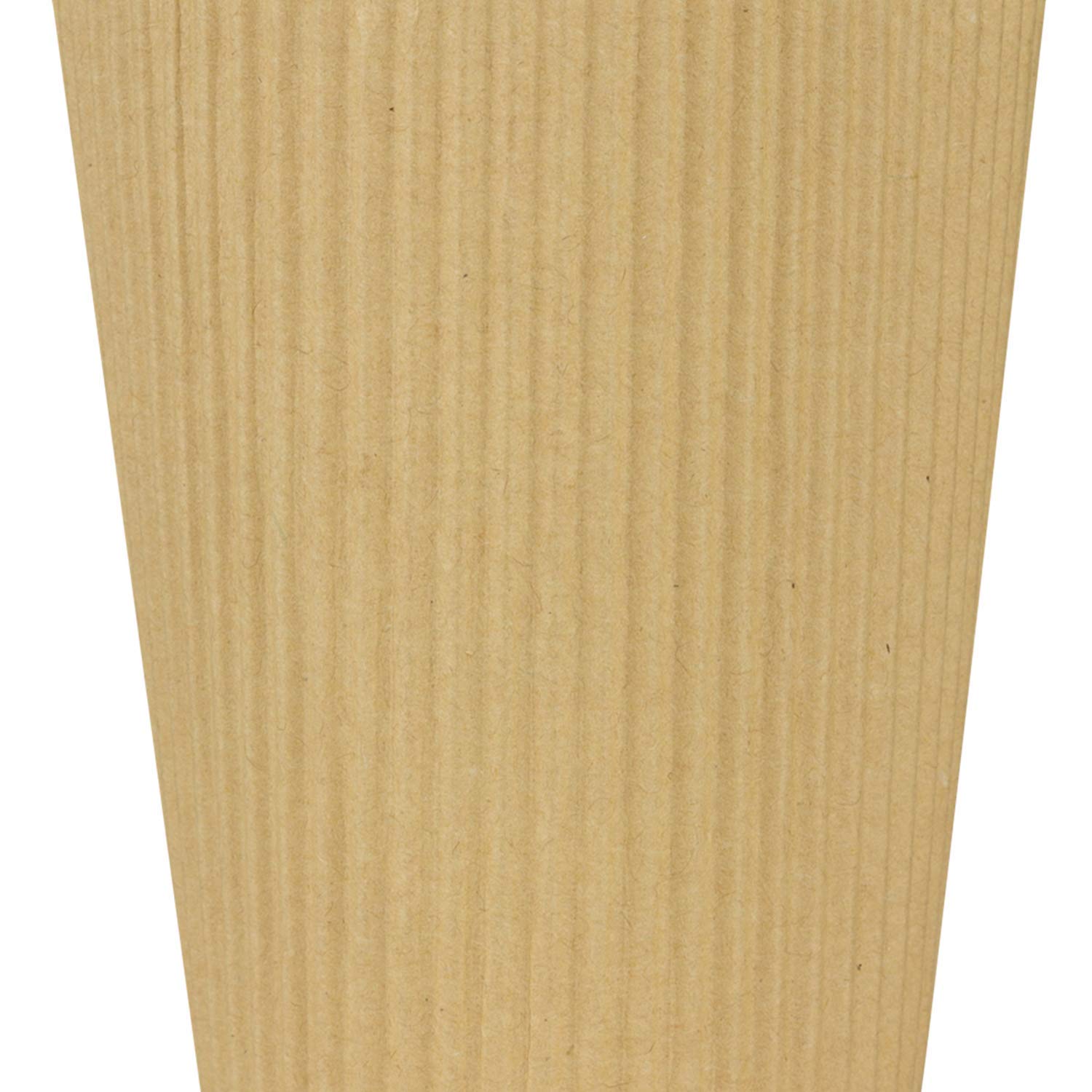 Karat C-KRC512 12 oz Ripple Paper Hot Cup (90mm Diameter), Kraft (Case of 500)