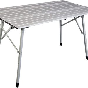 Camp Chef Mesa Aluminum Camp Table - Portable, Collapsible Camping Table for Outdoor & Camping Gear - Adjustable Table Height (27"-39")