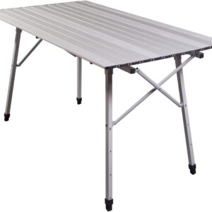 Camp Chef Mesa Aluminum Camp Table - Portable, Collapsible Camping Table for Outdoor & Camping Gear - Adjustable Table Height (27"-39")