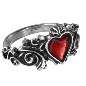 alchemy gothic halloween party jewelry betrothal ring size q/8.5