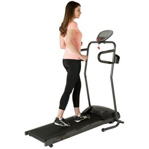 fitness reality tre5000 compact folding electric treadmill with heart pulse