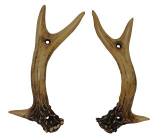 paseo road by hiend accents antler tan drawer handle set of 2, rustic western kitchen cabinet pulls, lodge cabin style decorative drawer pulls, 6 inch, 1 pair