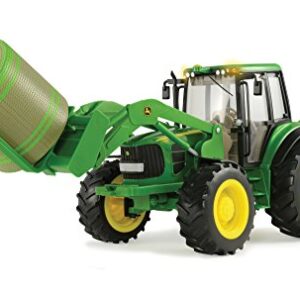 TOMY John Deere Big Farm 7330 Vehicle with Front Bale Mover and Bale