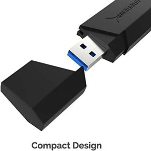 SABRENT SuperSpeed 2 Slot USB 3.0 Flash Memory Card Reader for Windows, Mac, Linux, and Certain Android Systems Supports SD, SDHC, SDXC, MMC/MicroSD, T Flash [Black] (CR-UMSS)