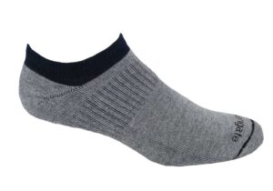 ausangate socks women's alpaca no-peek socks, gray/black, medium