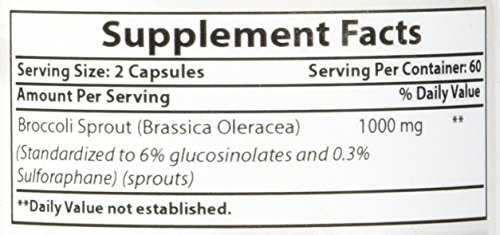 Best Naturals Broccoli Sprouts Extract, 1000 mg, 120 Count