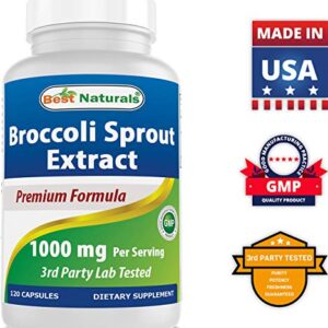 Best Naturals Broccoli Sprouts Extract, 1000 mg, 120 Count