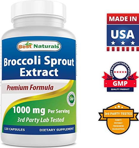 Best Naturals Broccoli Sprouts Extract, 1000 mg, 120 Count