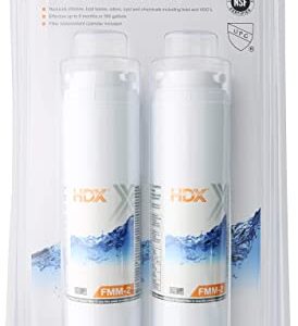 HDX FMM-2 Replacement Water Filter / Purifier for Whirlpool Refrigerators (2 Pack)