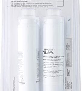 HDX FMM-2 Replacement Water Filter / Purifier for Whirlpool Refrigerators (2 Pack)