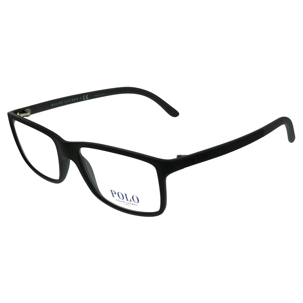 POLO RALPH LAUREN PH 2126 5505 Matte Black Plastic Rectangle Eyeglasses 55mm