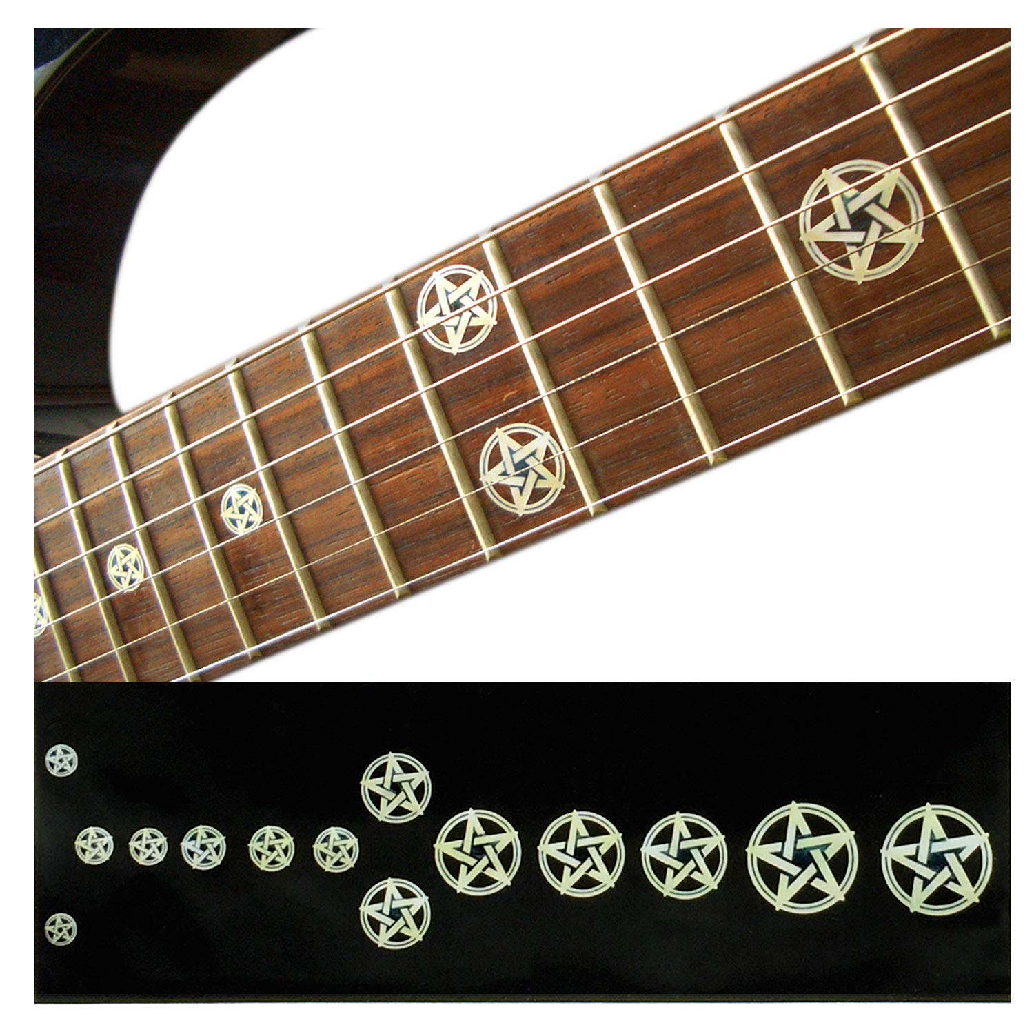 Jockomo Pentagram Guitar Inlay Sticker