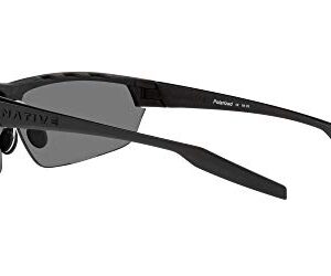 Native Eyewear Hardtop Ultra Polarized Rectangular Sunglasses, Asphalt Frame, 68 mm