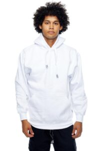 pro club men's heavyweight pullover hoodie (13oz), snow white, 5x-large