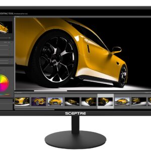 Sceptre E275W-1920 27" FHD 1080p 75Hz Monitor HDMI VGA Build-In Speakers, Metal Black