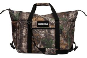 norchill 12 can insulated soft sided cooler, realtree xtra camo