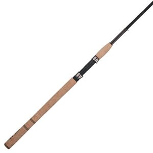 shakespeare ugly stik 8’6” elite salmon/steelhead spinning rod, two piece rod, 12-25lb line rating, heavy rod power, medium fast action, 1/2-1 3/4 oz. lure rating