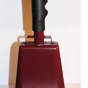 Toys+ Large 11 Inch Cowbell with Handle Maroon