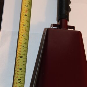 Toys+ Large 11 Inch Cowbell with Handle Maroon